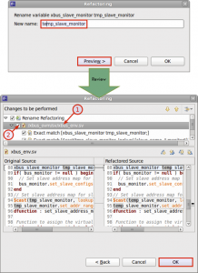 Automated refactoring of design and verification code