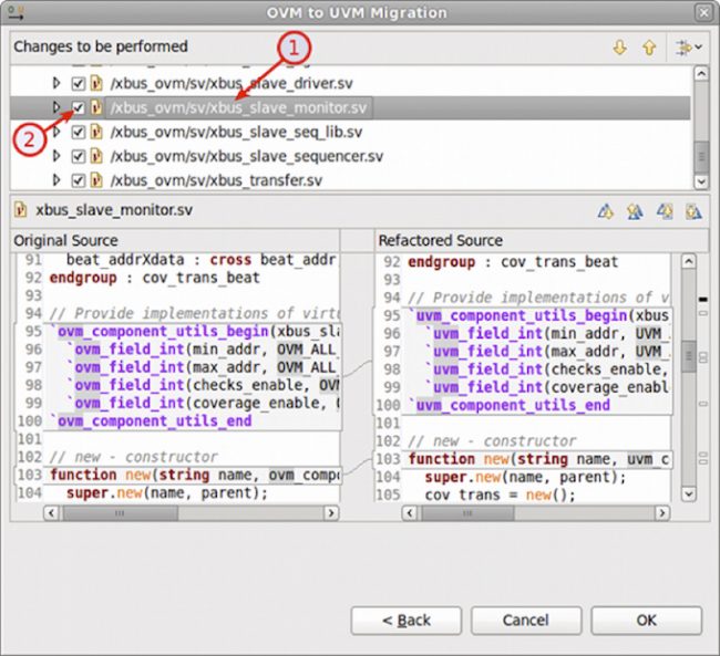 Delivering on the advanced refactoring of design and verification code