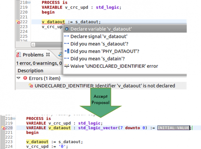 How to shift left VHDL with an integrated development environment