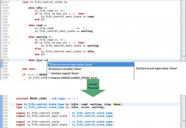How to shift left VHDL with an integrated development environment
