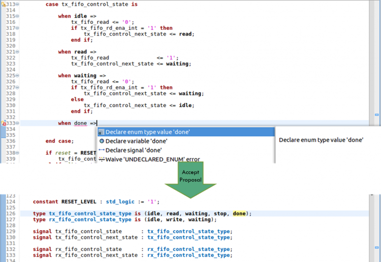 How to shift left VHDL with an integrated development environment